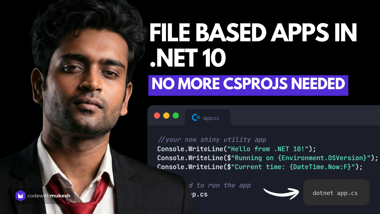 dotnet run app.cs - Run C# Without a Project File in .NET 10 ...